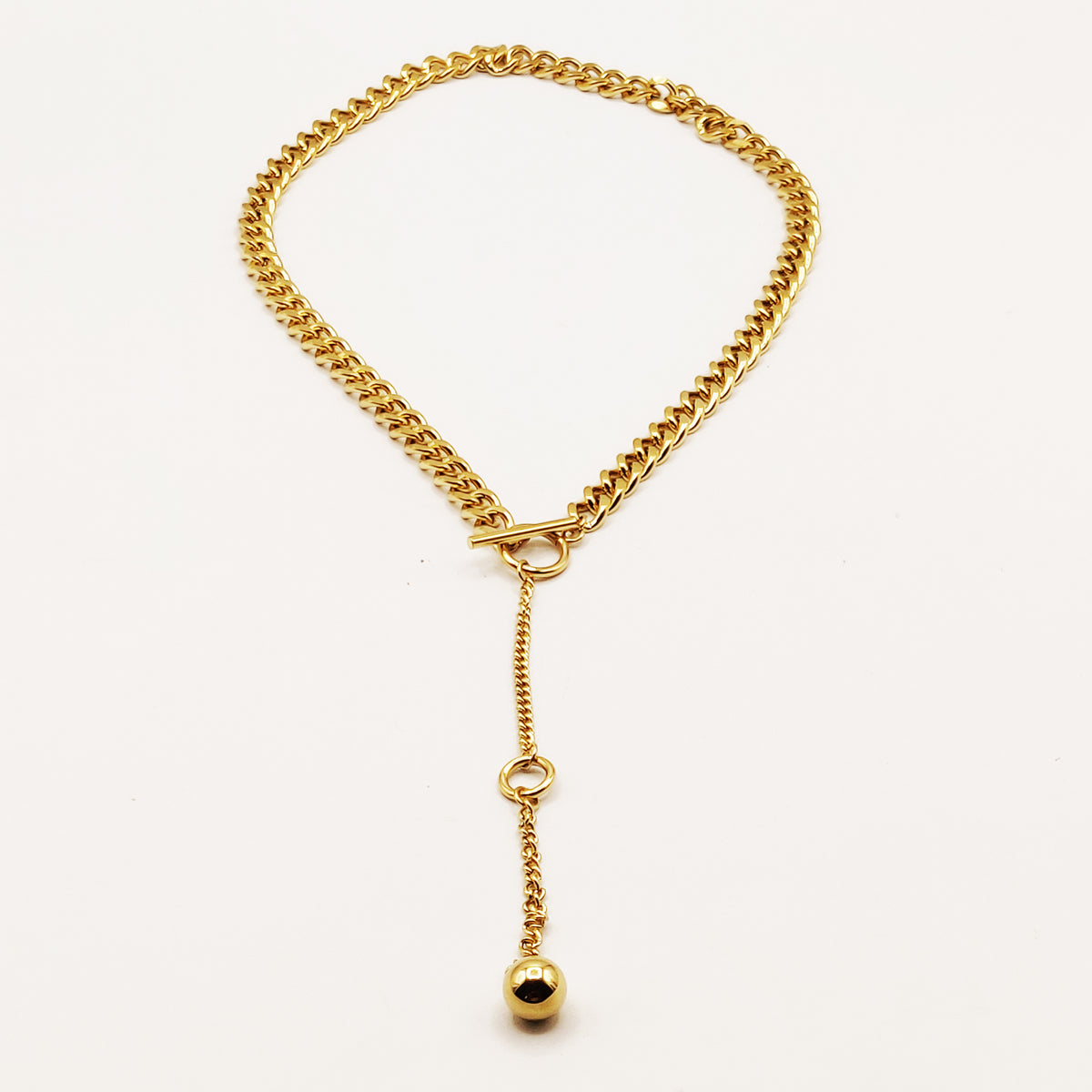 Collier Tresse Perle Descendante Luxe – Hanan Channel
